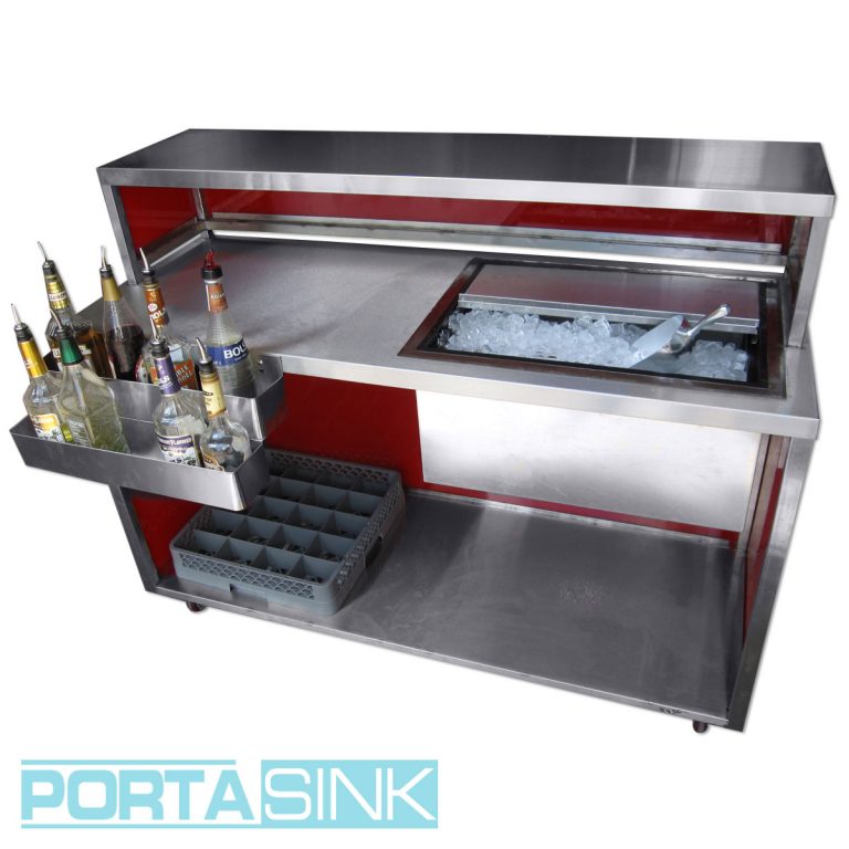 Portable Beverage Bar, Composite Panels & Stainless Steel – Porta-Sink
