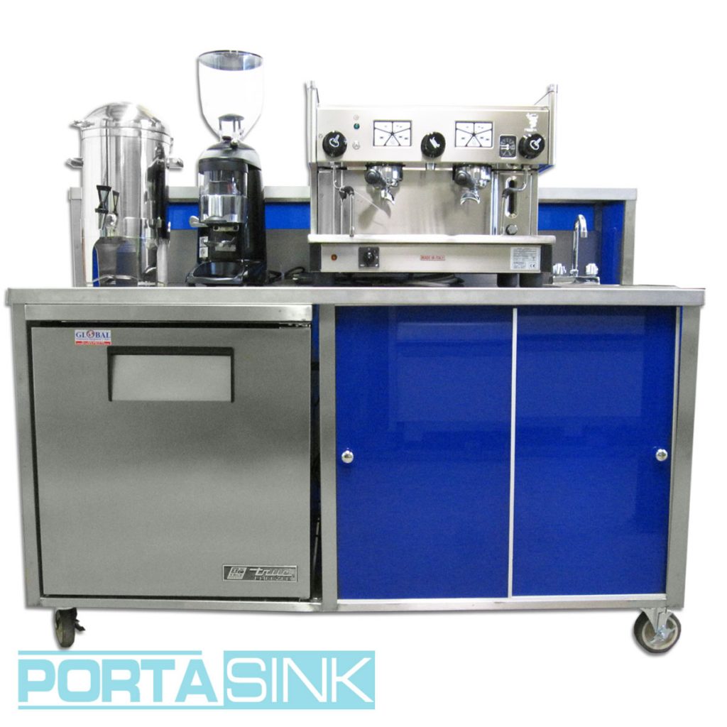 Portable Coffee Bar, Hand Sink & Undercounter Refrigerator – Porta-Sink