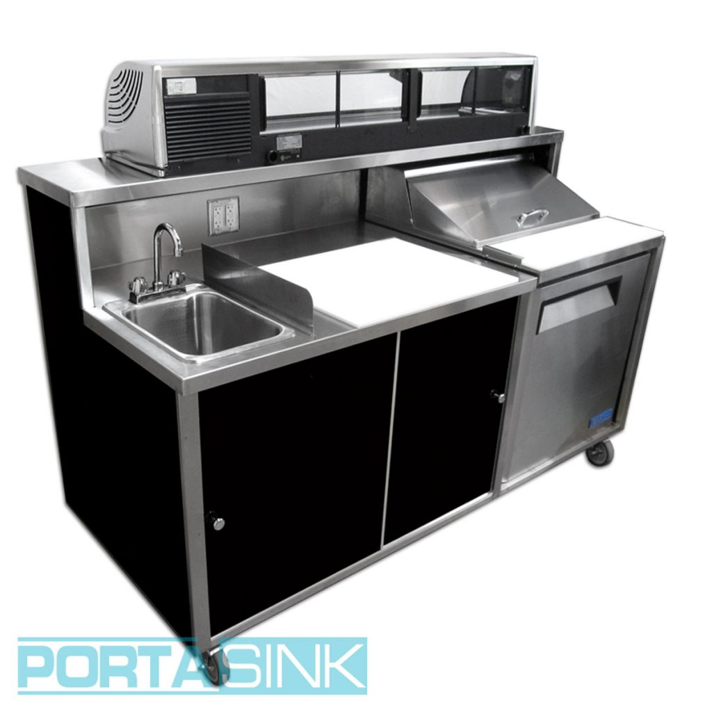 Portable Coffee Bar, Hand Sink & Undercounter Refrigerator – Porta-Sink